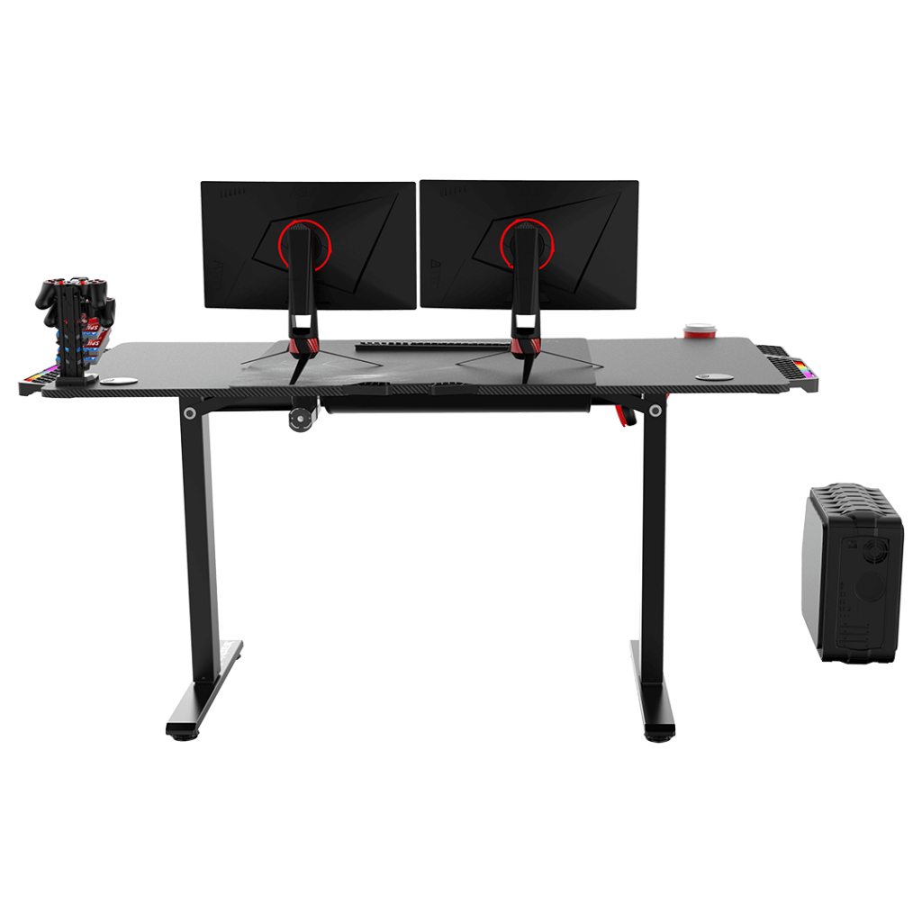 Ultradesk LEVEL LED RGB - Bureau d'ordinateur avec réglage en hauteur
